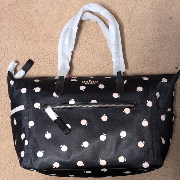 kate spade | Bags | Kate Spade Blank And White Apple Weekender | Poshmark